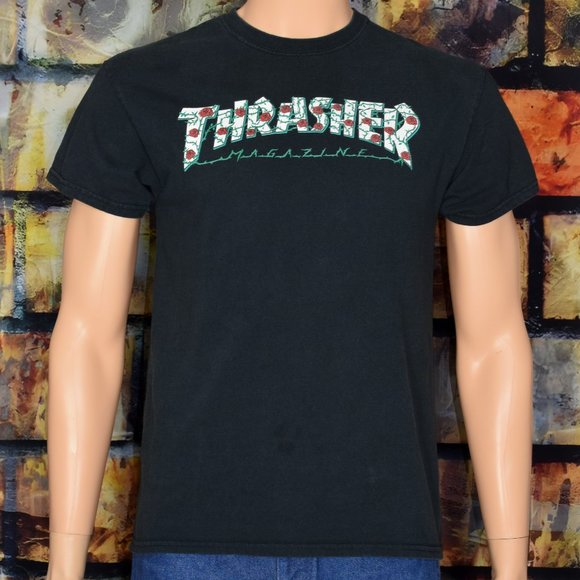 Thrasher | Shirts | Mens Thrasher Magazine Rose Thorns Black Short ...